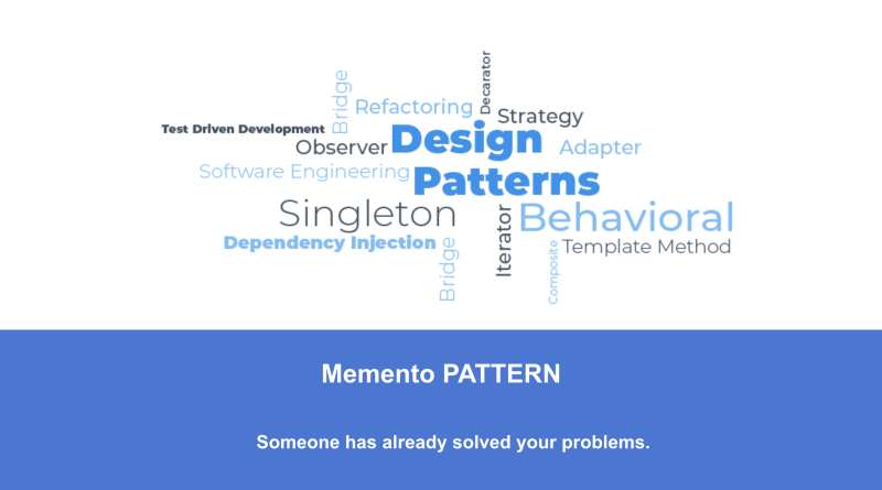 Java Design Pattern Serisi – Memento Dersi | Ümit KÖSE